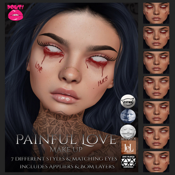 Second Life Marketplace - [POUT!] Painful Love make up & Eyes